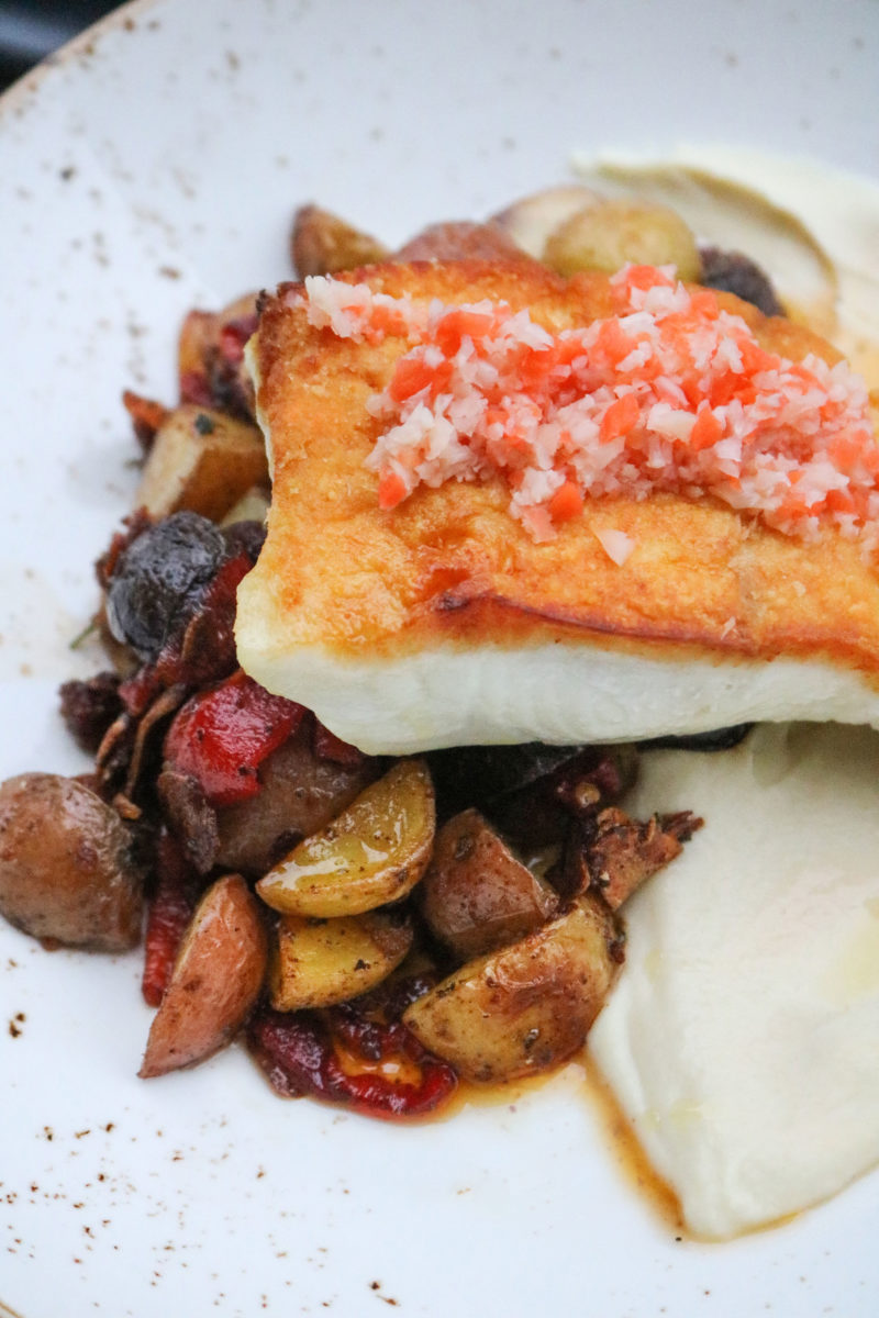 Halibut with Pickled Vegetables – Garden & Gun